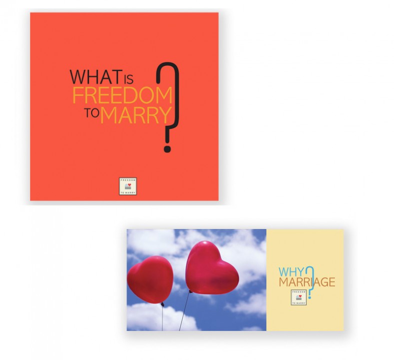 Freedom to Marry – Branding and Design Collateral – Ashay Media Group